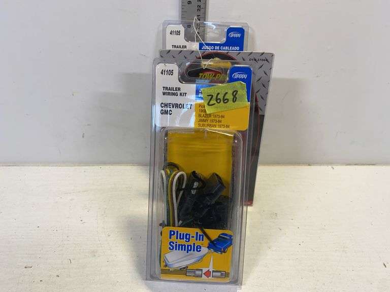 Budle with Hoppy Trailer Wiring Kit for Chevrolet and Tow-Pro Trailer ...