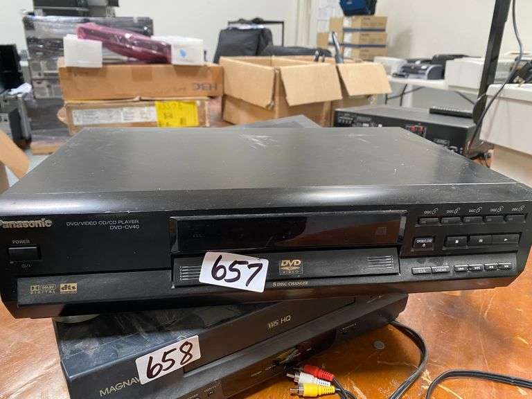 PANASONIC DVD VIDEO CD PLAYER 5 DISK WITH REMOTE - World Wide Auction Inc