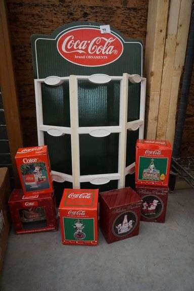 Coca Cola Store display and Coca Cola ornaments - World Wide Auction Inc