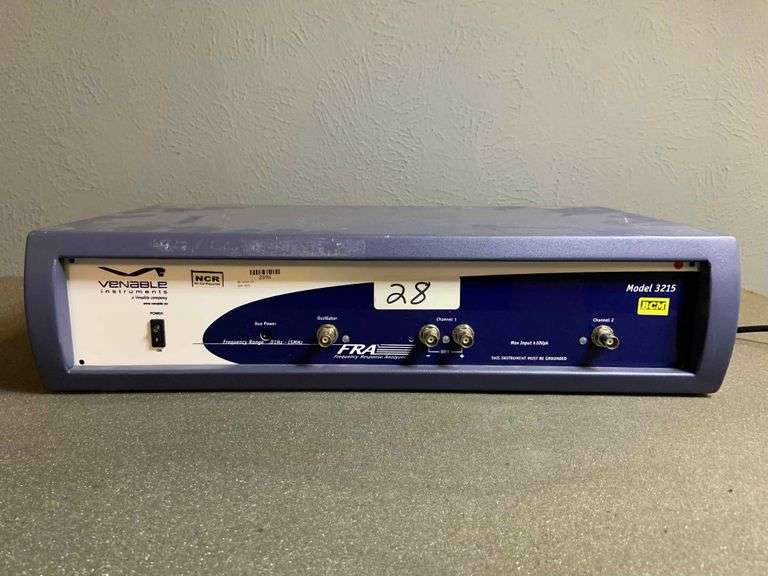 Venable Instruments 3215 FRA Frequency Response Analyzer - World Wide ...