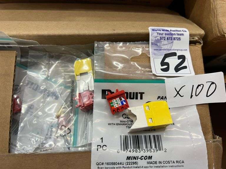 PANDUIT MINICOM TX-58 JACK MODULE WITH ENHANCED GIGA TX TERMINATION ...