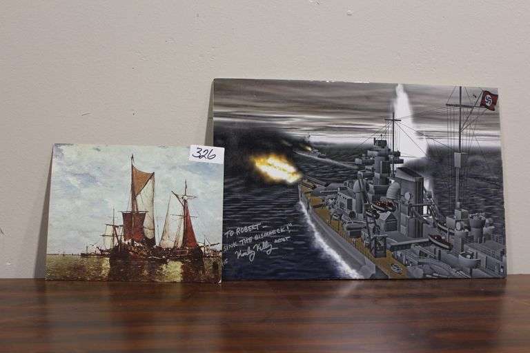 CONOCO WALL DÉCOR NAZI WAR SHIP - World Wide Auction Inc