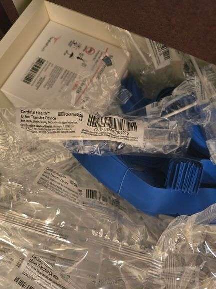 CONTENTS OF DRAWER INCLUDE CARDINAL HEALTH URINE TRANSFER DEVICE ...