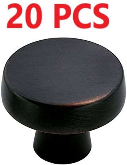 (20) AMEROCK BLACKROCK KNOB, 1-5/8 INCH DIAMETER, OIL RUBBED BRONZE CABINET AND FURNITURE KNOBS ...