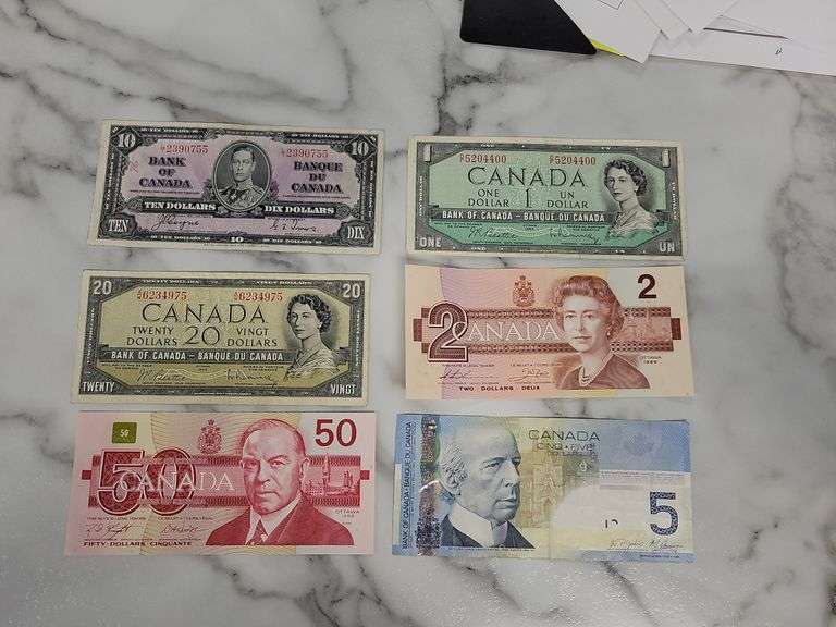 6 - Bank Of Canada Notes ( See Description ) - YAC Auctions