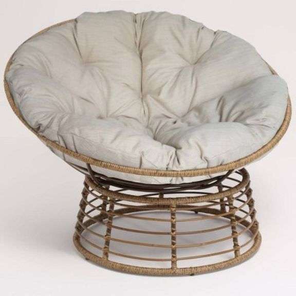 WICKER PAPASAN CHAIR - BROWN - OPALHOUSE™ - YAC Auctions