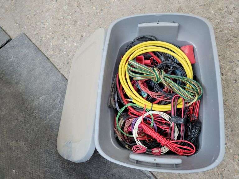 Tote W/ Assorted Wiring - YAC Auctions