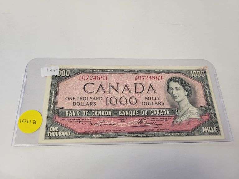 1954 Canada $1000 Note - YAC Auctions