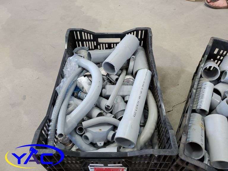 2 - Totes Of PVC Fittings - YAC Auctions