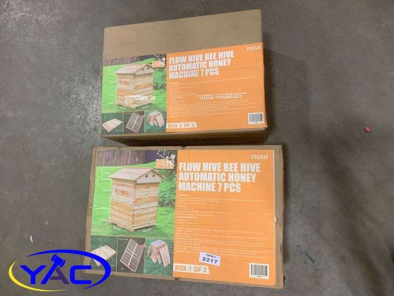 (2) BEE HIVE AUTOMATIC HONEY MACHINE 7 PCS - YAC Auctions
