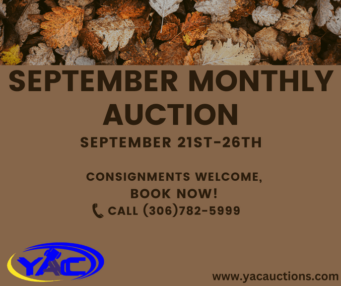 September Monthly - YAC Auctions