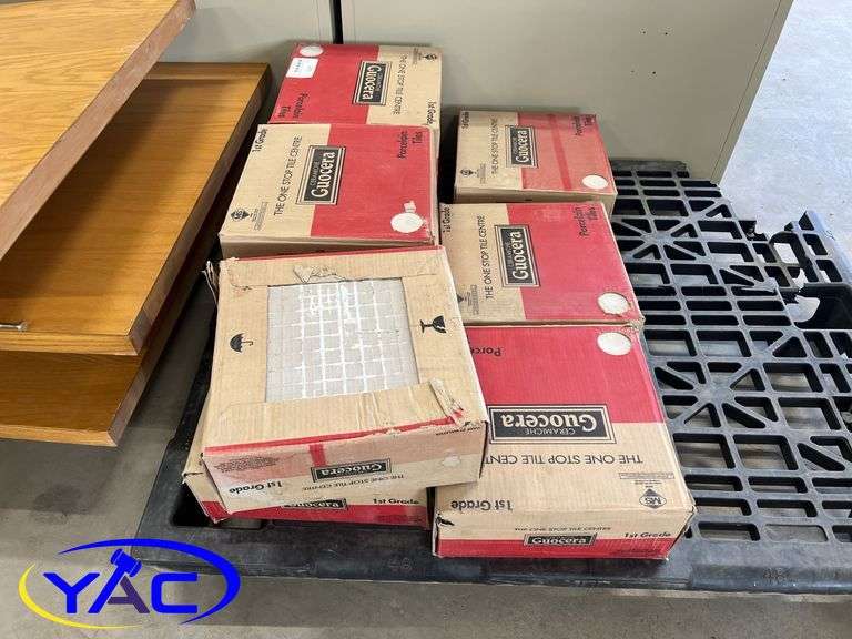 9 - Boxes of Porcelain Tiles - YAC Auctions