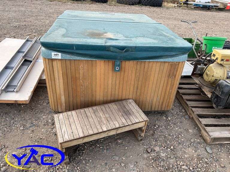 Beachcomber 2 Person Hot Tub - W/ Cover and Step - YAC Auctions