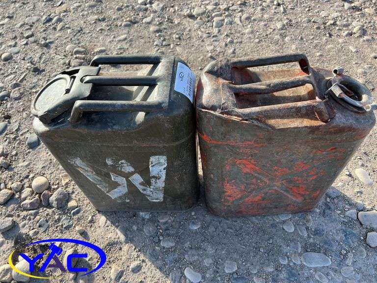 2 - Army Jerry Cans - YAC Auctions