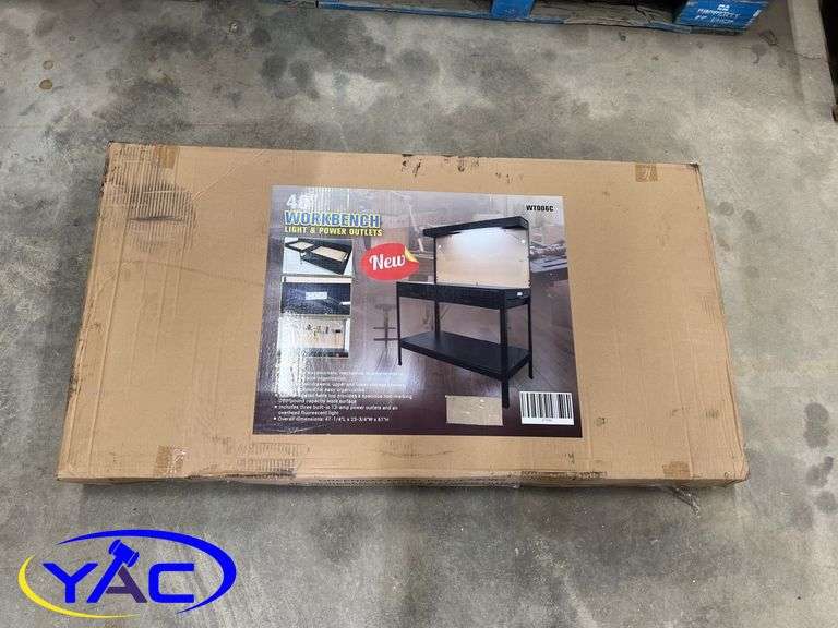 48” Workbench Light &Power Outlets - YAC Auctions