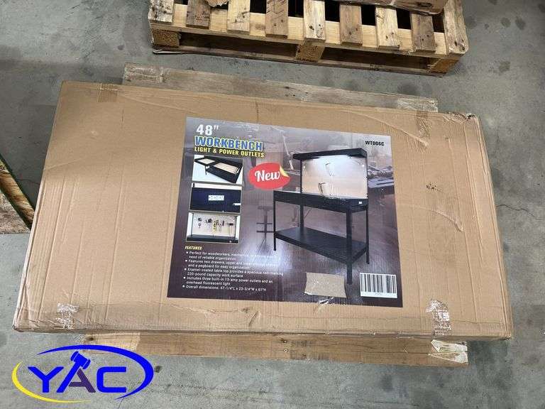 48” Workbench Light &Power Outlets - YAC Auctions