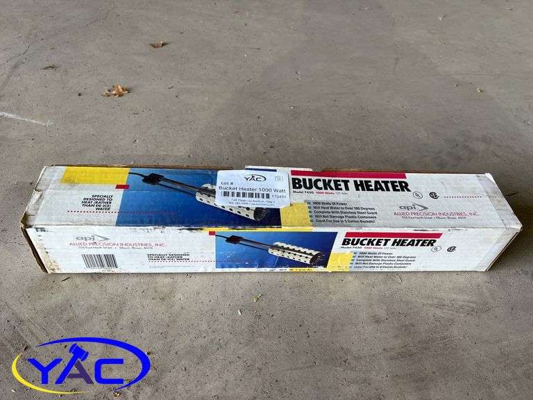 Bucket Heater 1000 Watt - YAC Auctions
