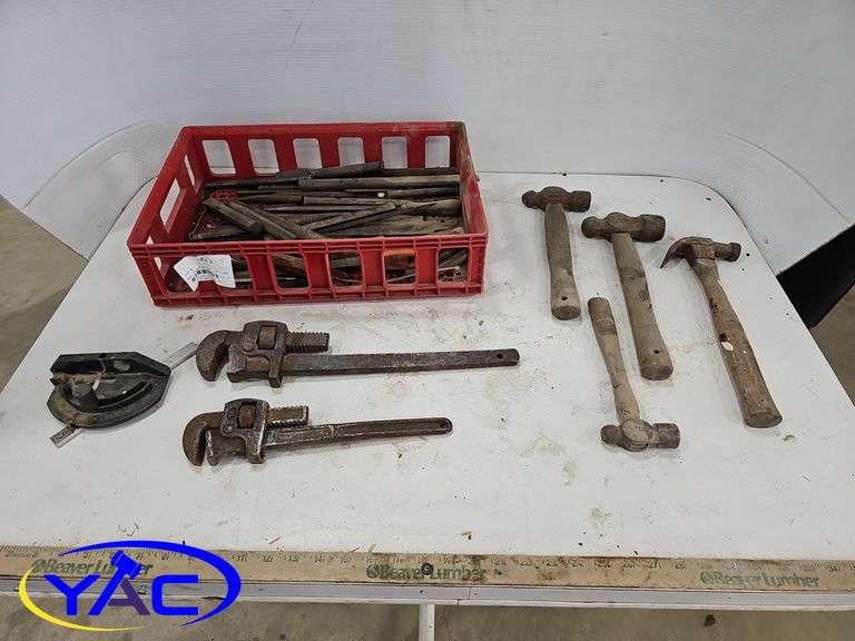 Red Coca Cola Tray & Tools - YAC Auctions