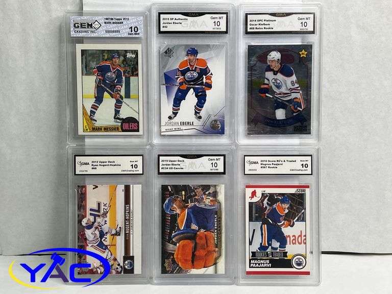 6- Edmonton Oilers Graded cards - YAC Auctions