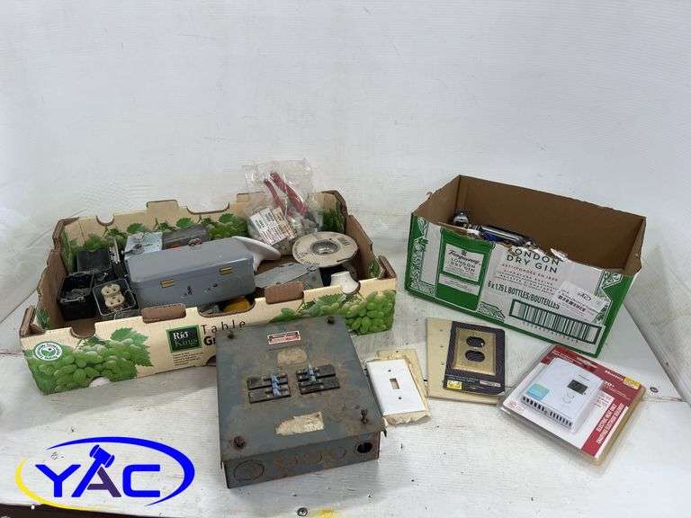 2- Boxes Electrical Supplies - YAC Auctions