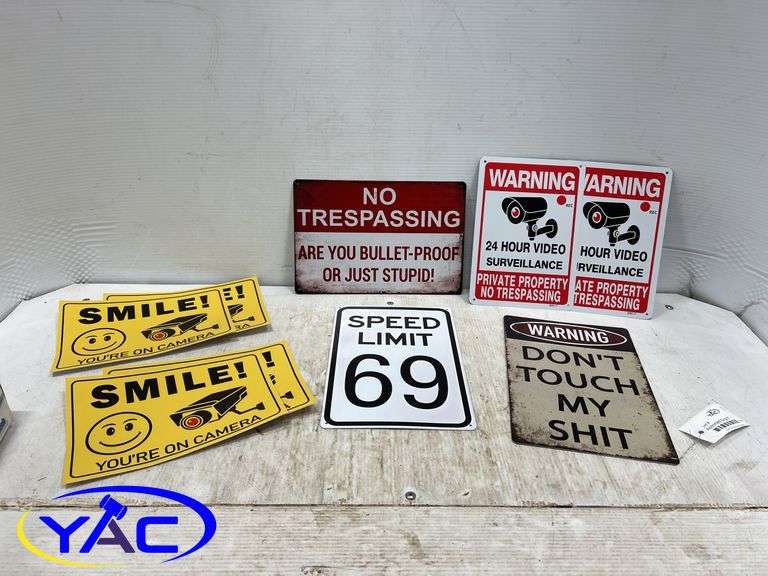 Assorted Signs - YAC Auctions