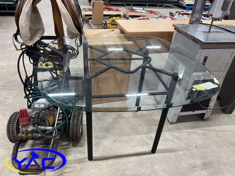 Glass Top Table - YAC Auctions