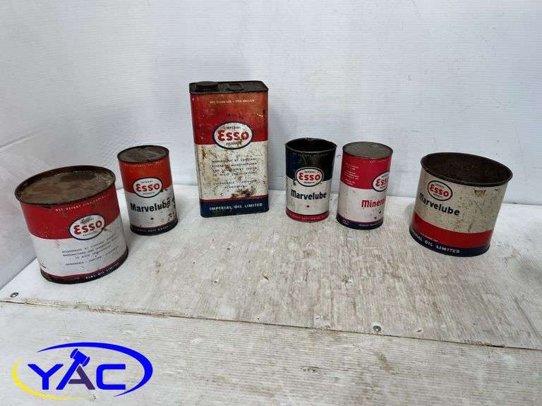 Esso Assorted Tins & Pails - YAC Auctions