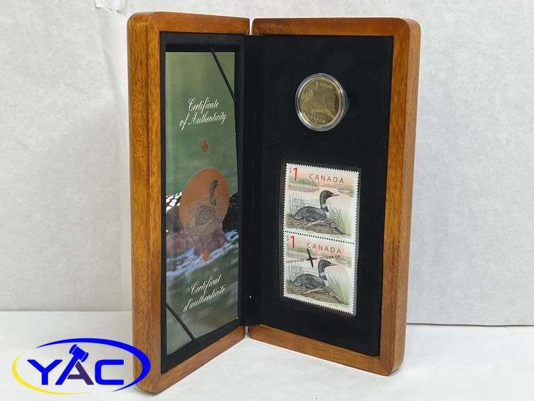 Limited Edition Stamp and Coin Set - The Elusive Loon - YAC Auctions