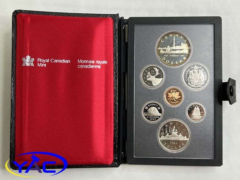 1984 Canada Proof Set - Toronto 150th Anniversary - Double Dollar Set ...