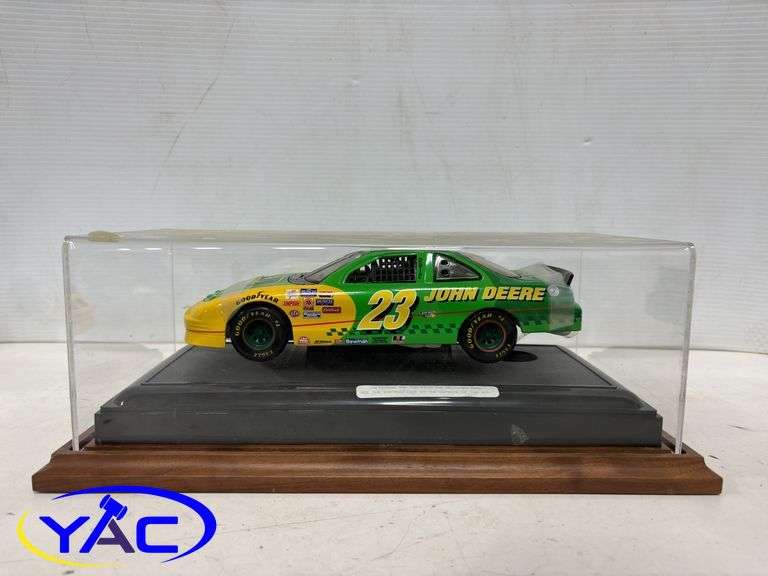 NASCAR John Deere #23 Chad Little 996 with Display Case ( No Box ) - 1: ...