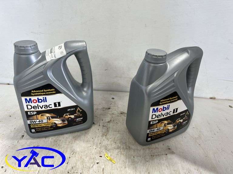 2- Mobil-0W40 Oil (3.78L) Jugs - YAC Auctions