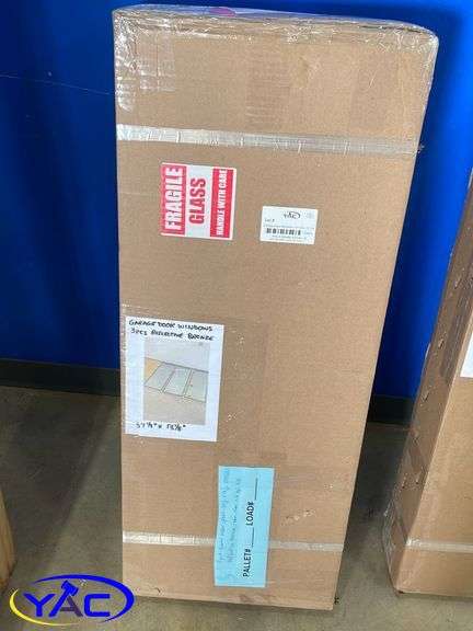 3 - Garage Door Windows - 37 1/8 x 13 1/8 - YAC Auctions