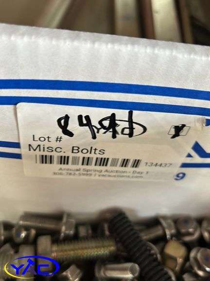Misc. Bolts - YAC Auctions