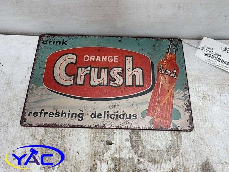 Crush Sign - YAC Auctions