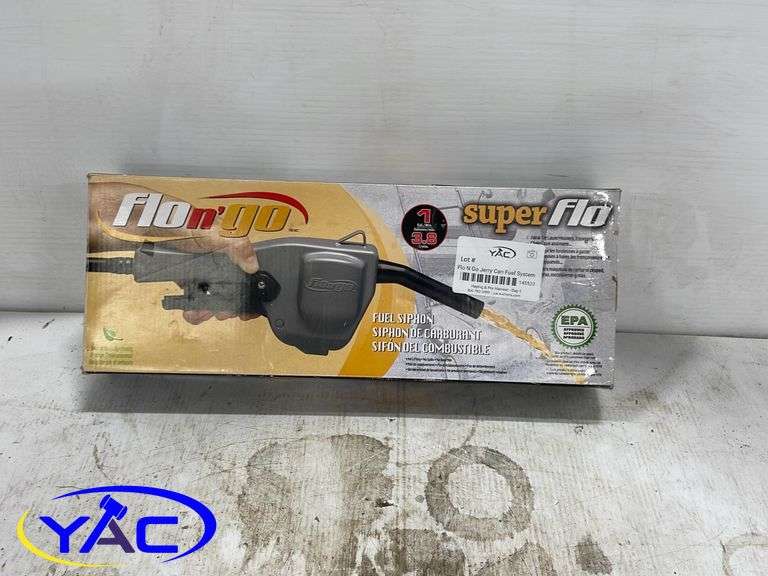 Flo N Go Jerry Can Fuel System - YAC Auctions