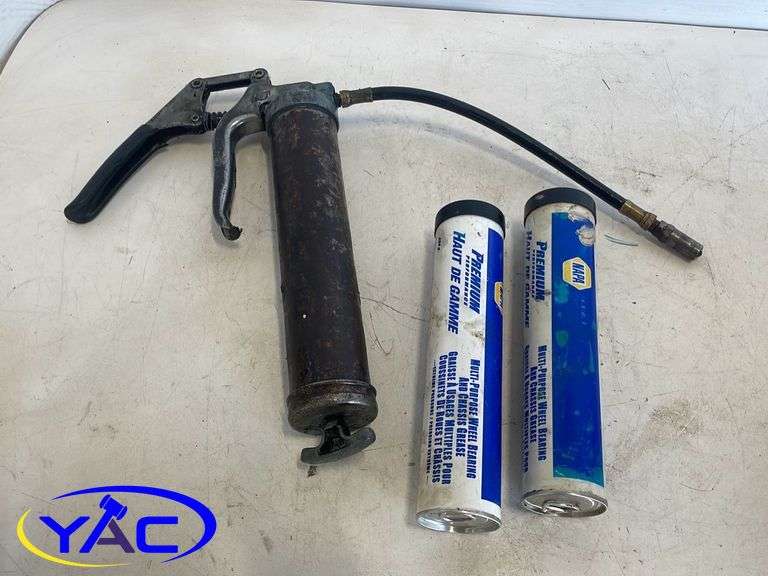 Magnetic Square, Grease Gun & Grease - YAC Auctions