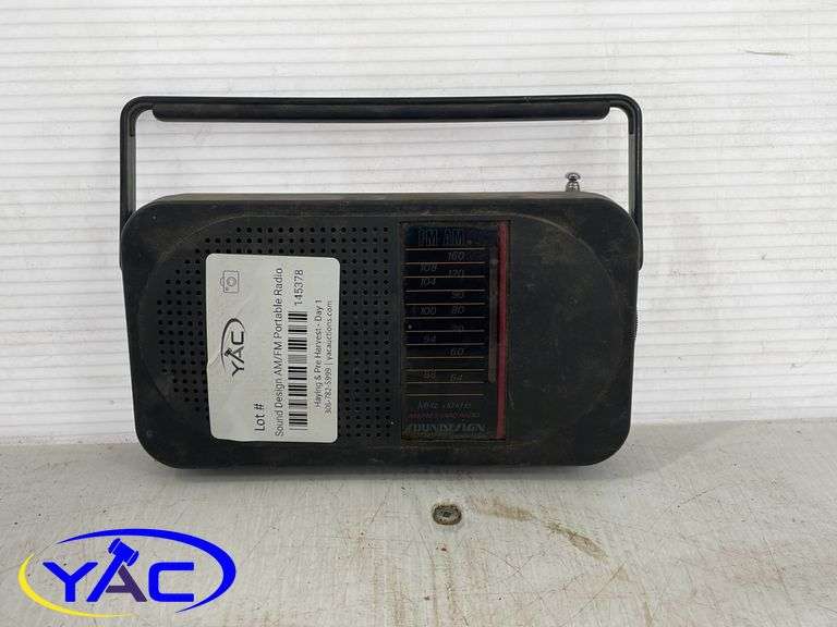 Sound Design AM/FM Portable Radio - YAC Auctions
