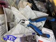 Assorted Tools / Shop Items In Yellow Box - YAC Auctions
