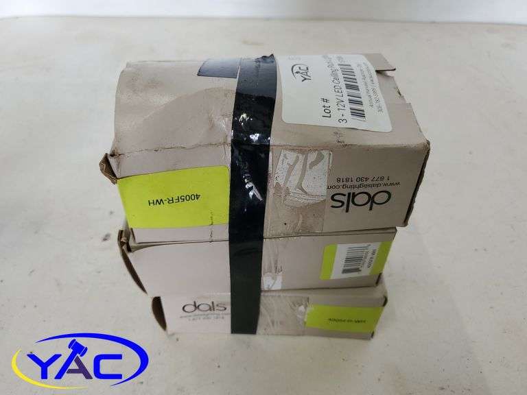 3 12v Led Ceiling Puck Lights Yac Auctions