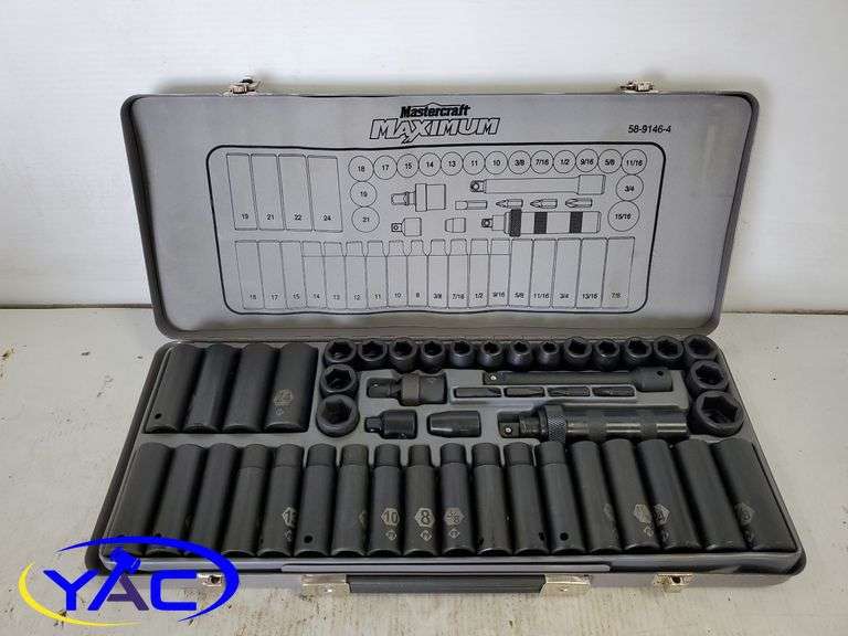 49pc Mastercraft Maximum Impact Socket Set - YAC Auctions