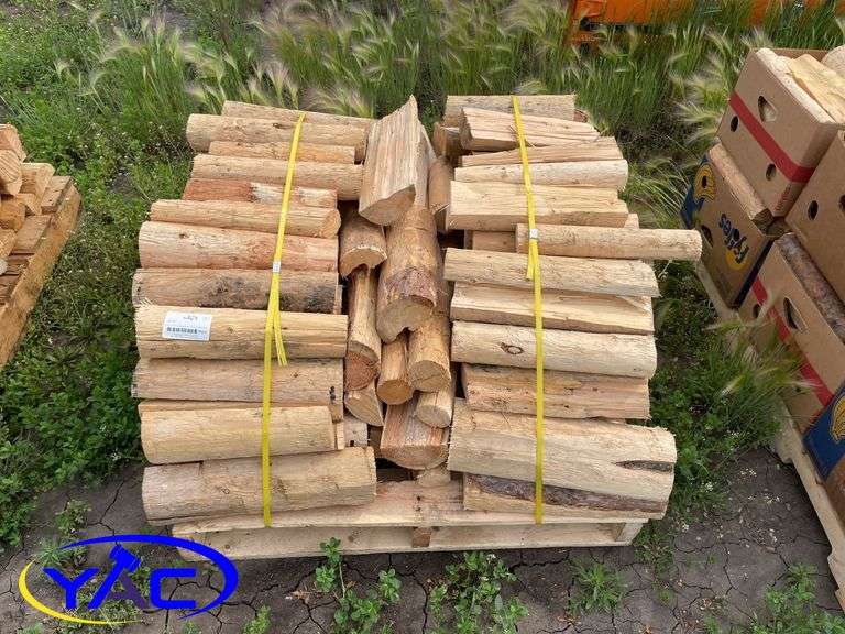 Pallet Of Dry Seasoned Spruce Firewood - YAC Auctions