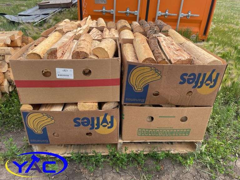 Pallet Of Dry Seasoned Spruce Firewood - YAC Auctions