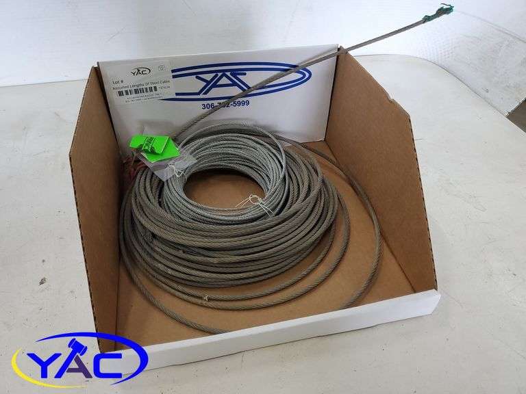 Assorted Lengths Of Steel Cable - YAC Auctions