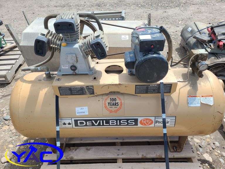 DevilBiss Air Compressor - 3 Cylinder - YAC Auctions