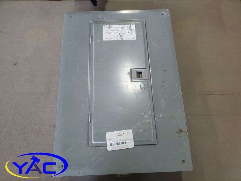 100A Square D Sub Panel w/ Panel - YAC Auctions