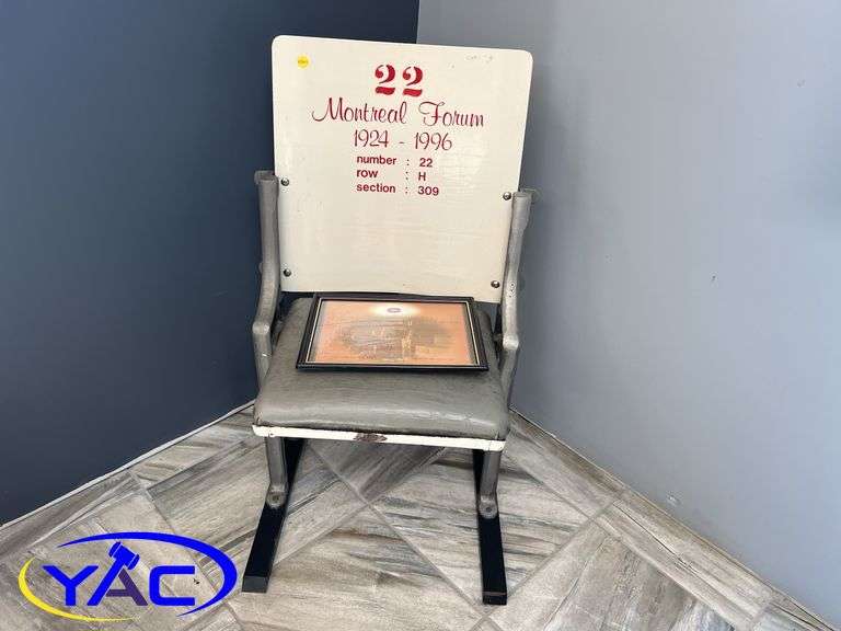 Montreal Forum 1924- 1996 Number 22 Row H Section 309 Seat - YAC Auctions