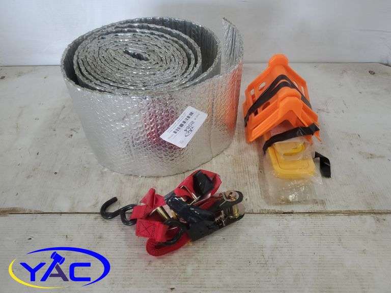 Roll Of Pipe Insulation / 10 - Ratchet Strap Corner Protectors / 2 - 1 ...