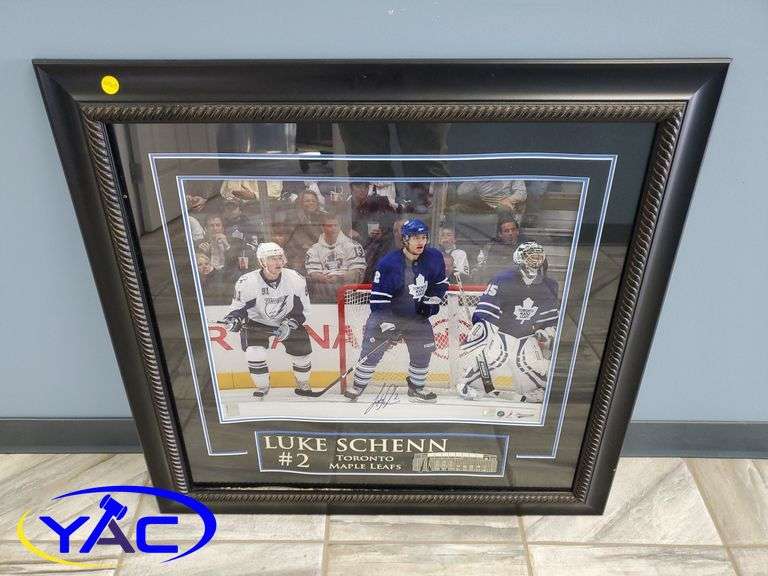 Luke Schenn #2 For Toronto Maple Leafs Signed Framed Picture - YAC Auctions