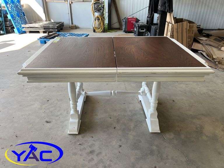 Antique Solid Oak Table Refinished - YAC Auctions