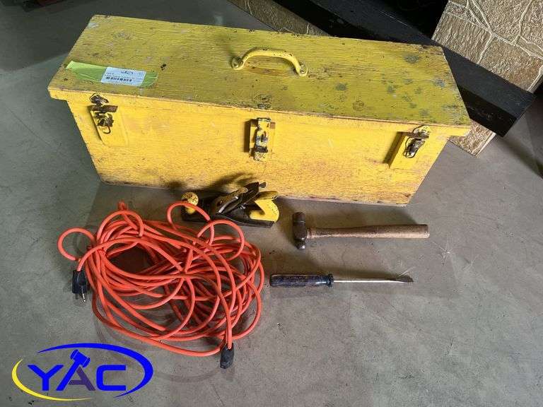 Large Yellow Tool Box w/ Tools - YAC Auctions